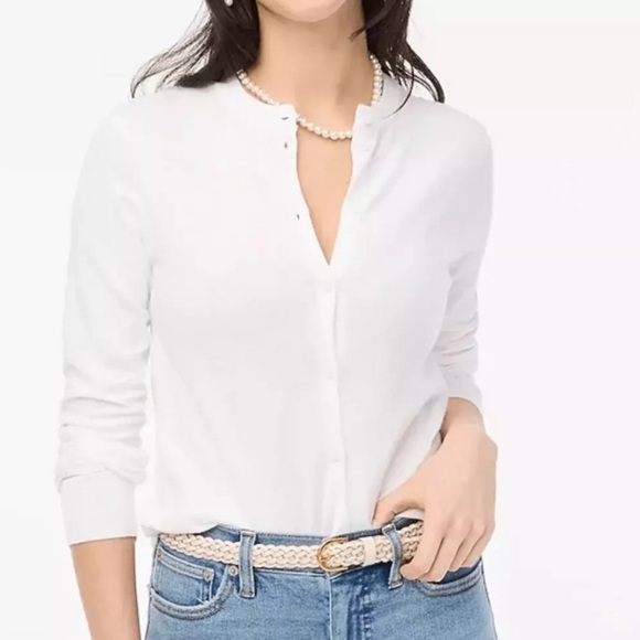 J. Crew | Sweaters | J Crew Jackie Cardigan In Classic White | Poshmark